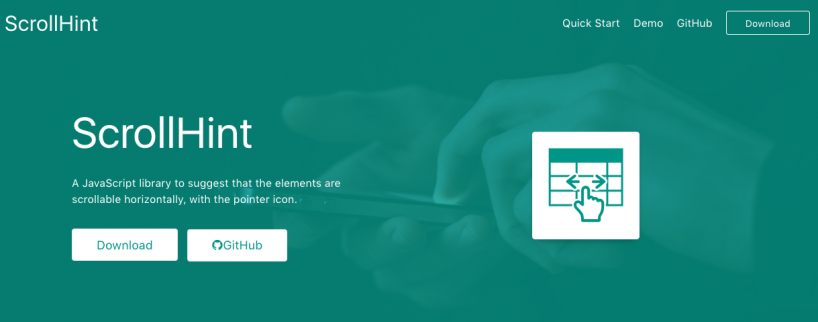コンテンツがスクロール可能な場合にヒントを表示する ScrollHint をリリースしました | OSS | スタッフブログ | 名古屋のCMS構築・Web制作会社 アップルップル